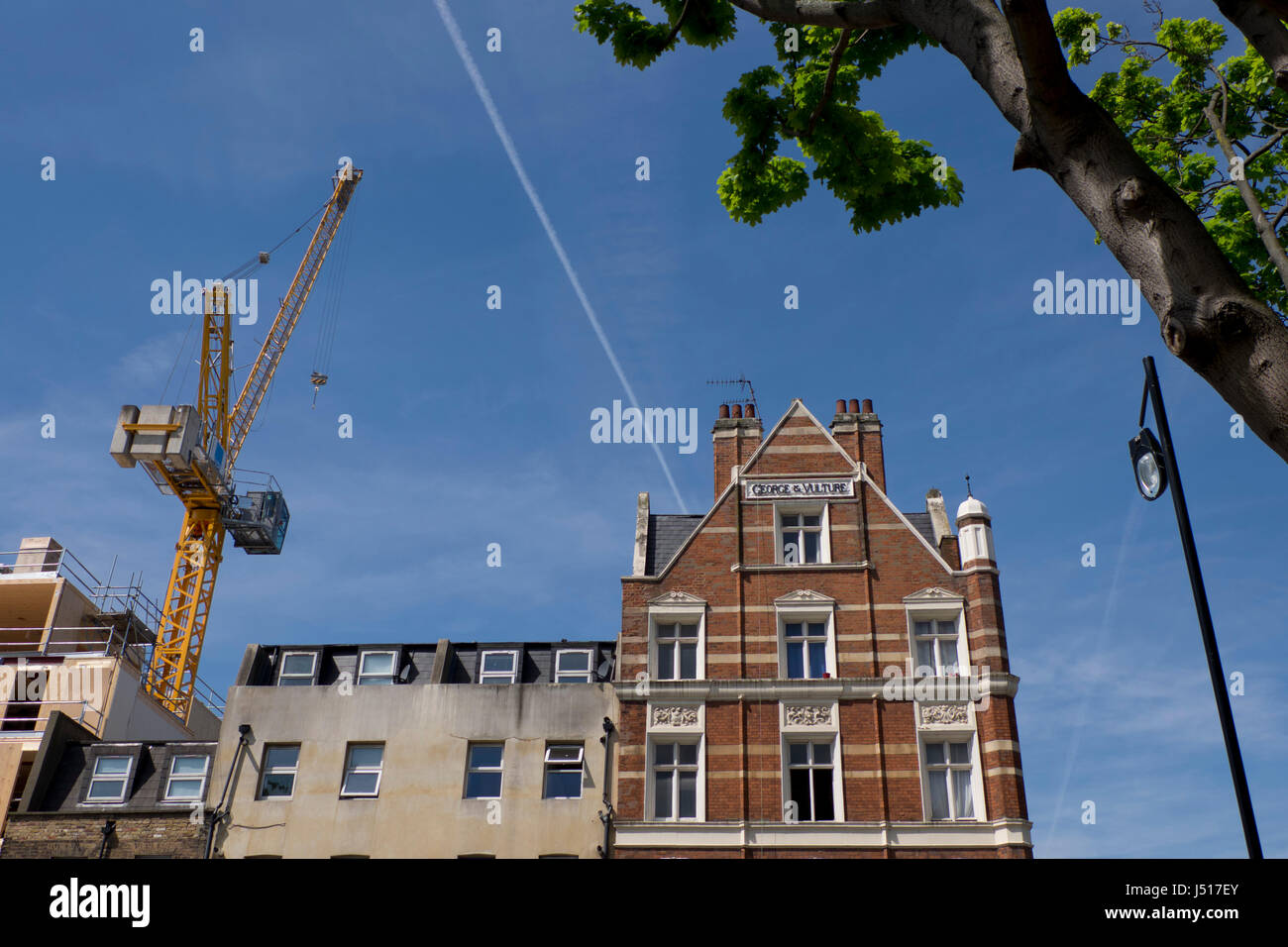 New office blocks and luxury housing building site in Hoxton in east ...