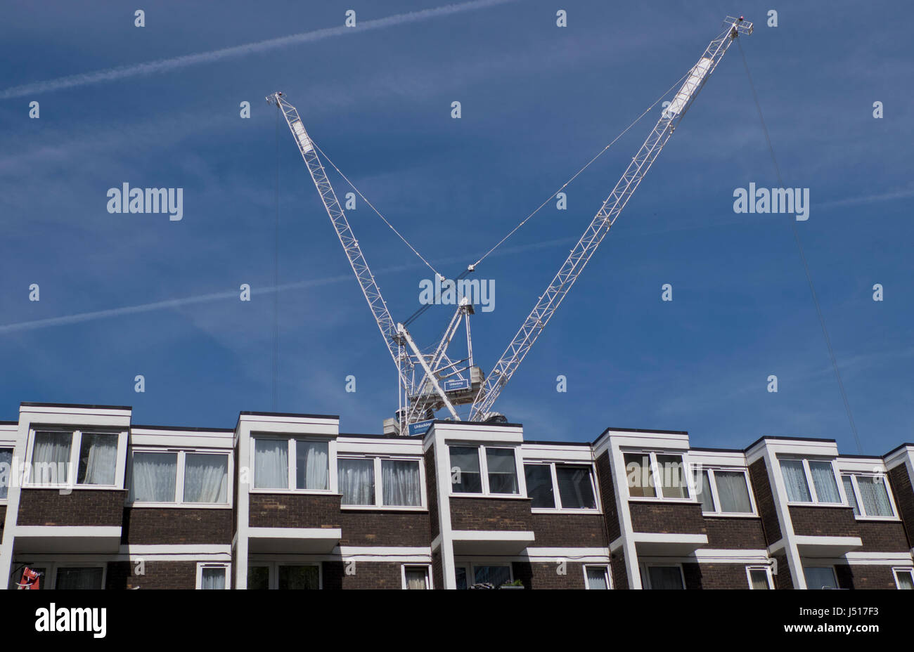 New office blocks and luxury housing building site in Hoxton in east ...