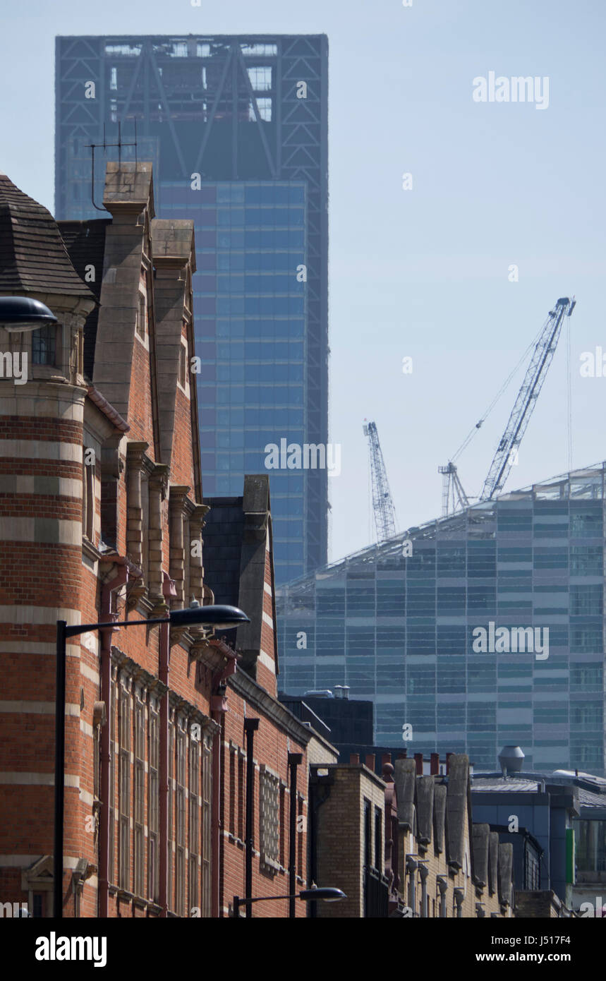 New office blocks and luxury housing building site in Hoxton in east ...