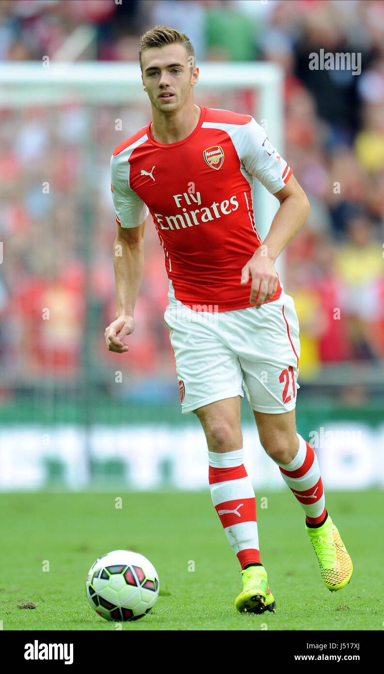 CALUM CHAMBERS ARSENAL FC WEMBLEY STADIUM LONDON ENGLAND 10 August 2014 ...