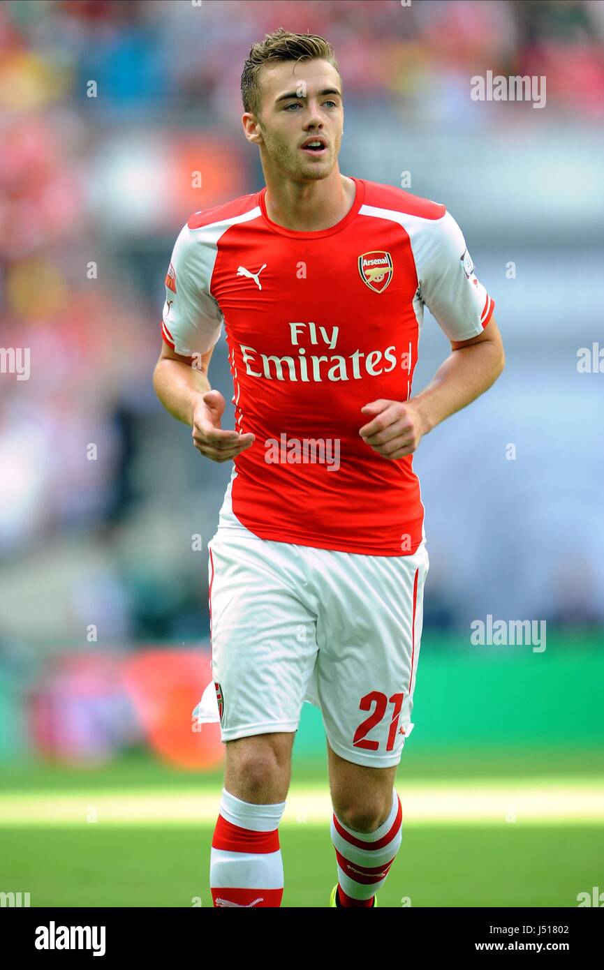 CALUM CHAMBERS ARSENAL FC ARSENAL FC WEMBLEY STADIUM LONDON ENGLAND 10 ...