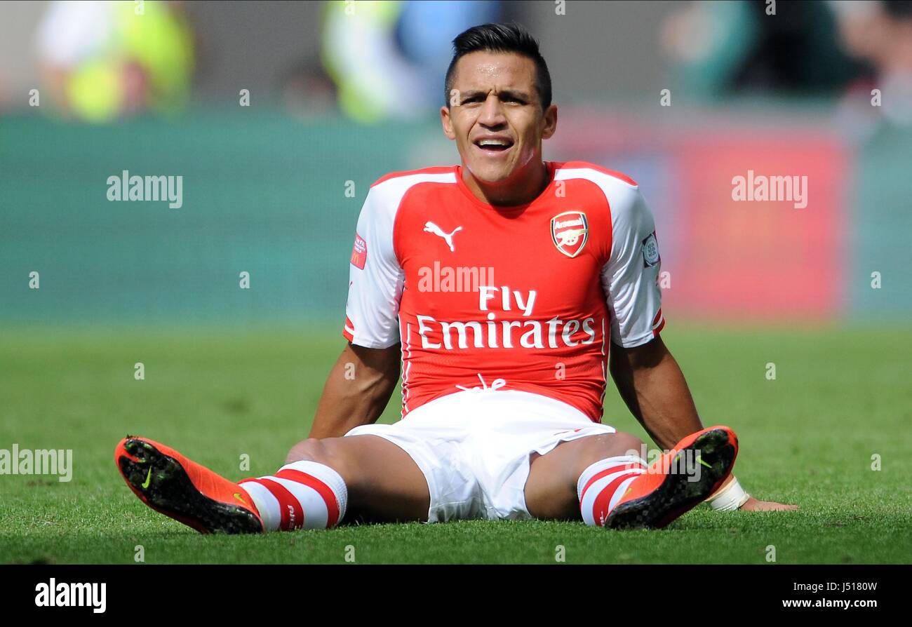 ALEXIS SANCHEZ ARSENAL FC ARSENAL FC WEMBLEY STADIUM LONDON ENGLAND 10 ...