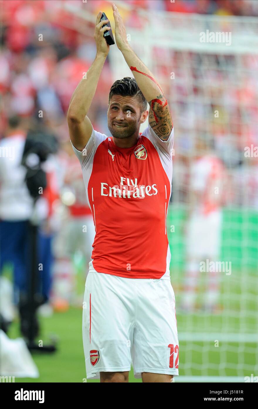 OLIVIER GIROUD ARSENAL FC ARSENAL FC WEMBLEY STADIUM LONDON ENGLAND 10 ...
