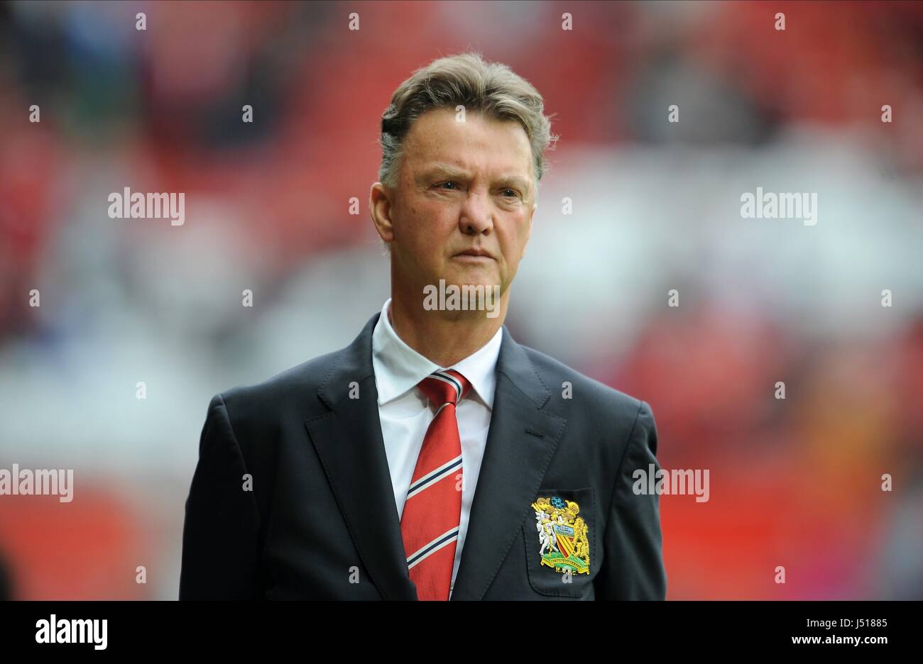 LOUIS VAN GAAL MANCHESTER UNITED FC MANCHESTER UNITED FC OLD TRAFFORD ...