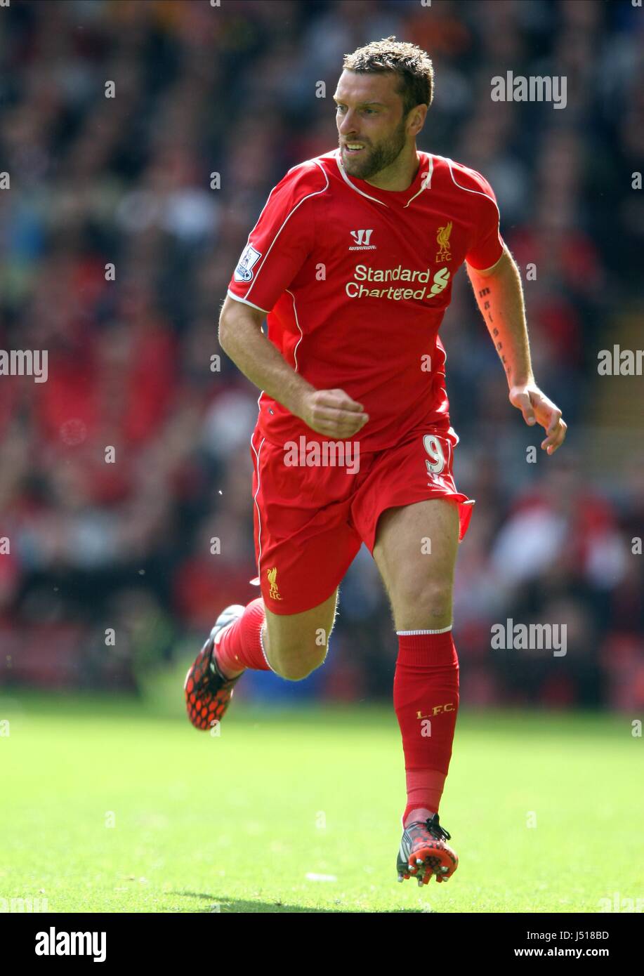 RICKIE LAMBERT LIVERPOOL FC ANFIELD LIVERPOOL ENGLAND 17 August 2014 ...