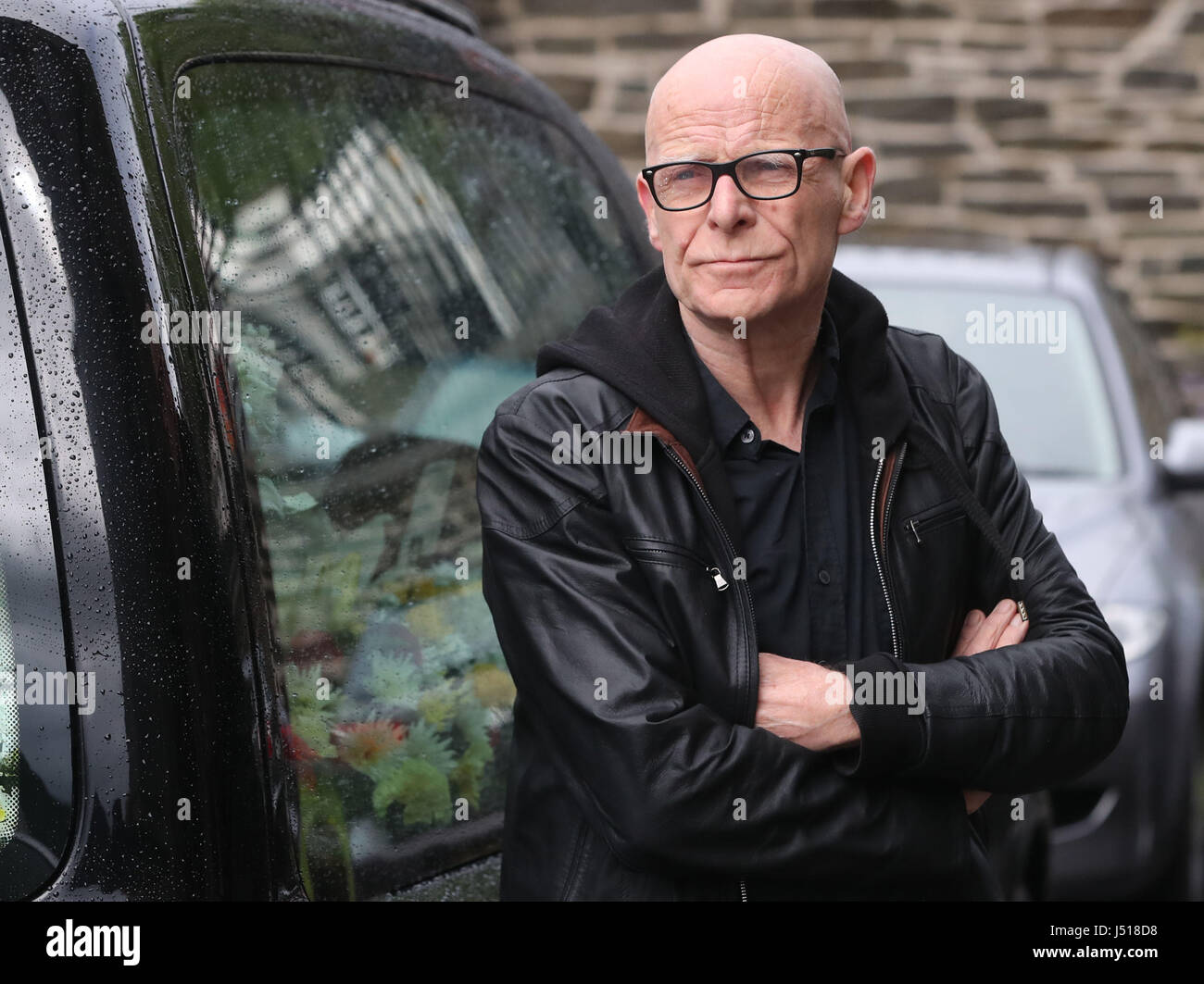Eamonn McCann arrives at St Eugene's Cathedral in Londonderry for the ...