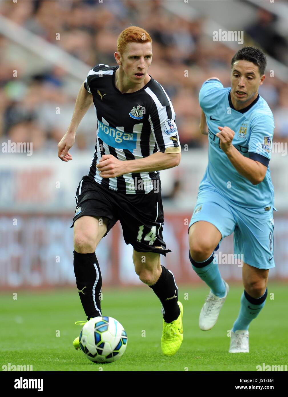 JACK COLBACK & SAMIR NASRI NEWCASTLE UNITED FC ST JAMES PARK NEWCASTLE ...