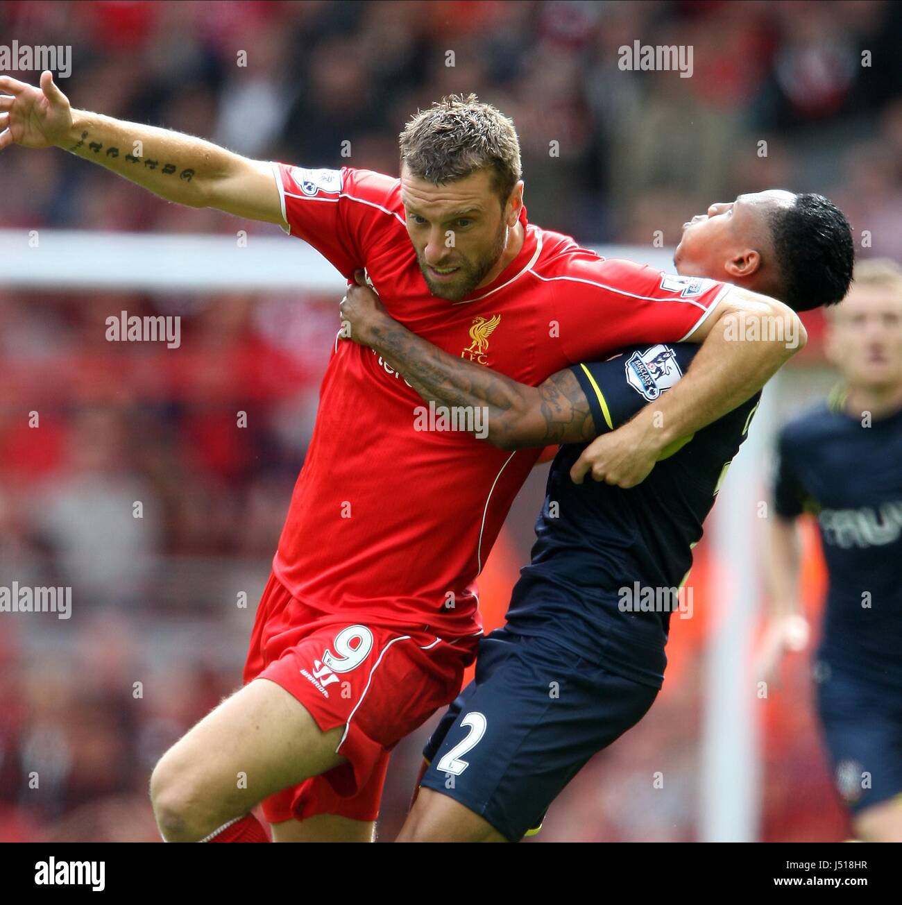 RICKIE LAMBERT NATHANIEL CLYNE LIVERPOOL FC LIVERPOOL FC ANFIELD ...