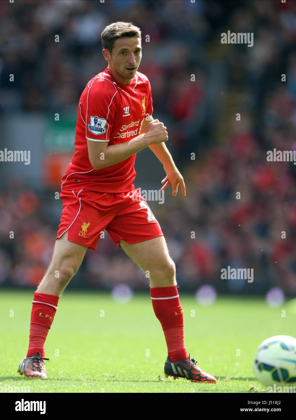 JOE ALLEN LIVERPOOL FC LIVERPOOL FC ANFIELD LIVERPOOL ENGLAND 17 August ...