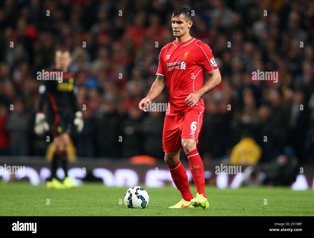 DEJAN LOVREN LIVERPOOL FC LIVERPOOL FC ETIHAD STADIUM MANCHESTER ...