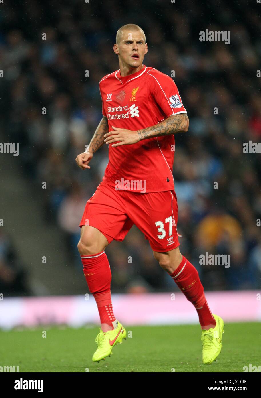 MARTIN SKRTEL LIVERPOOL FC LIVERPOOL FC ETIHAD STADIUM MANCHESTER ...