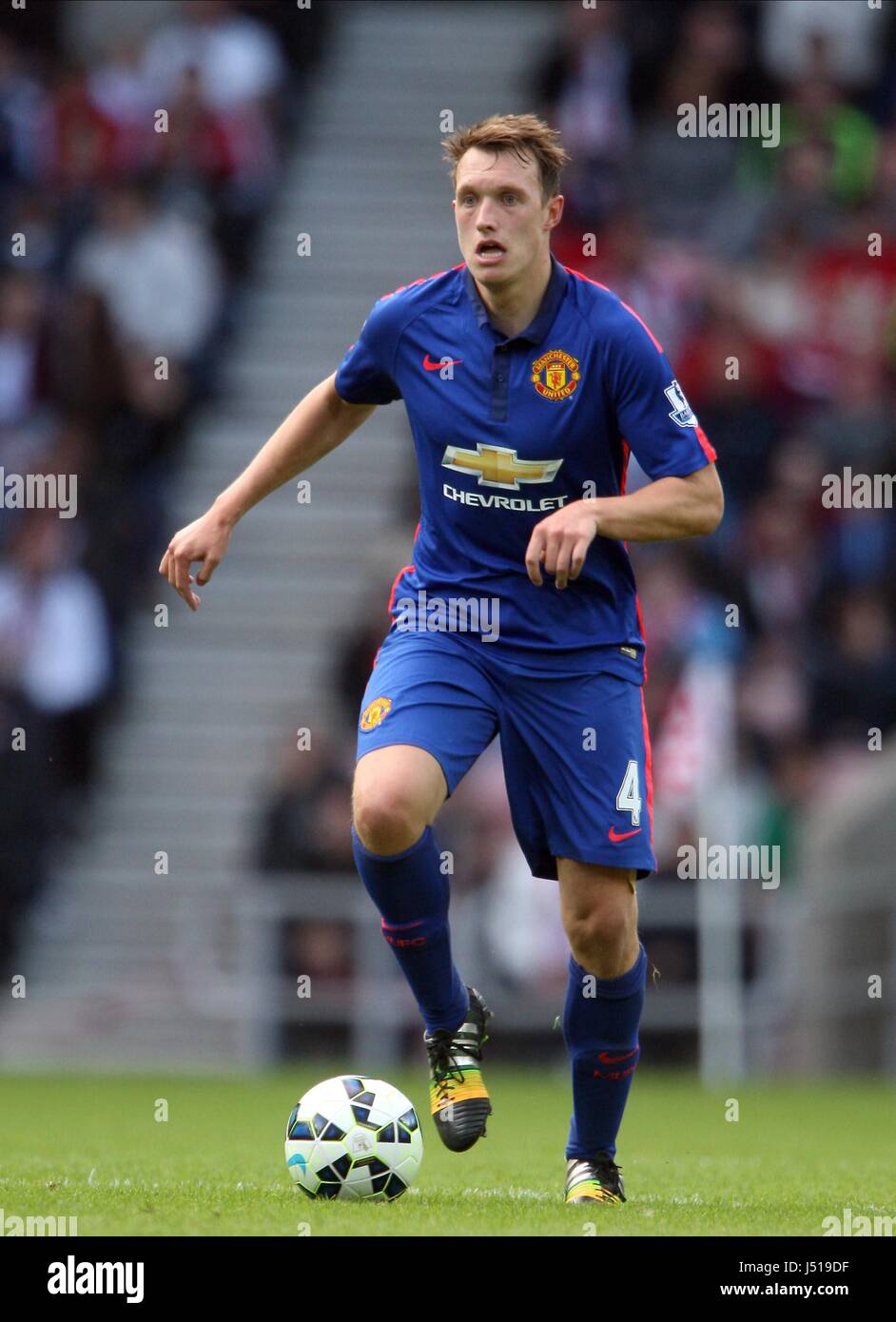 PHIL JONES MANCHESTER UNITED FC MANCHESTER UNITED FC STADIUM OF LIGHT ...