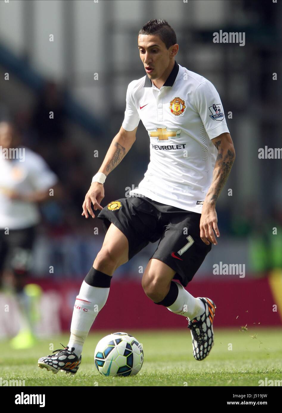 ANGEL DI MARIA MANCHESTER UNITED FC TURF MOOR BURNLEY ENGLAND 30 August ...