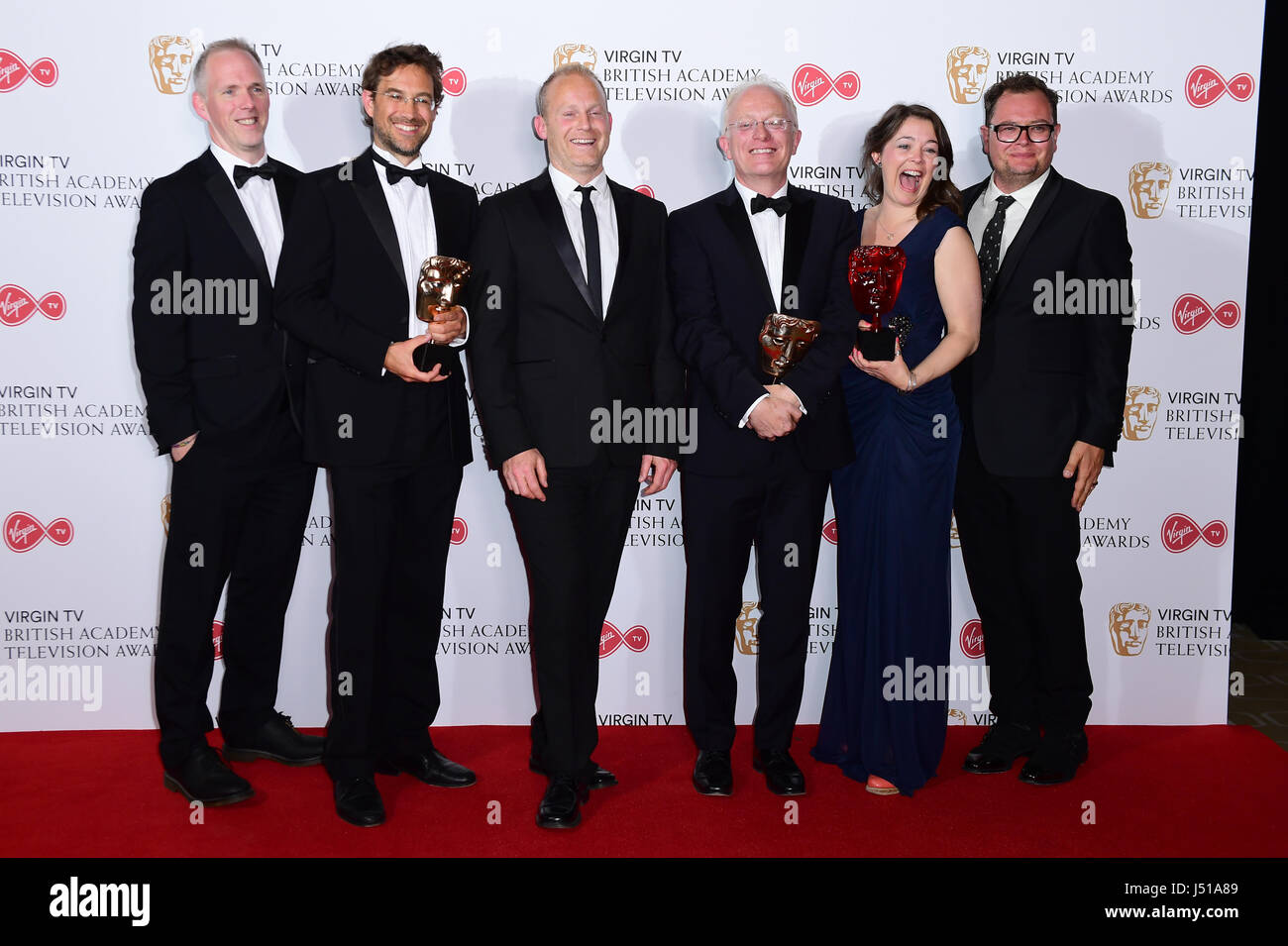 Alan Carr (R) poses with (L to R) Justin Anderson, Fredi Devas, Tom ...