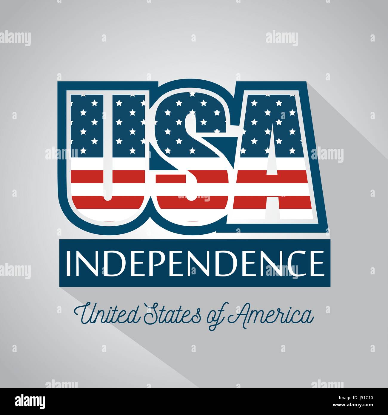 USA independence card Stock Vector Image & Art - Alamy