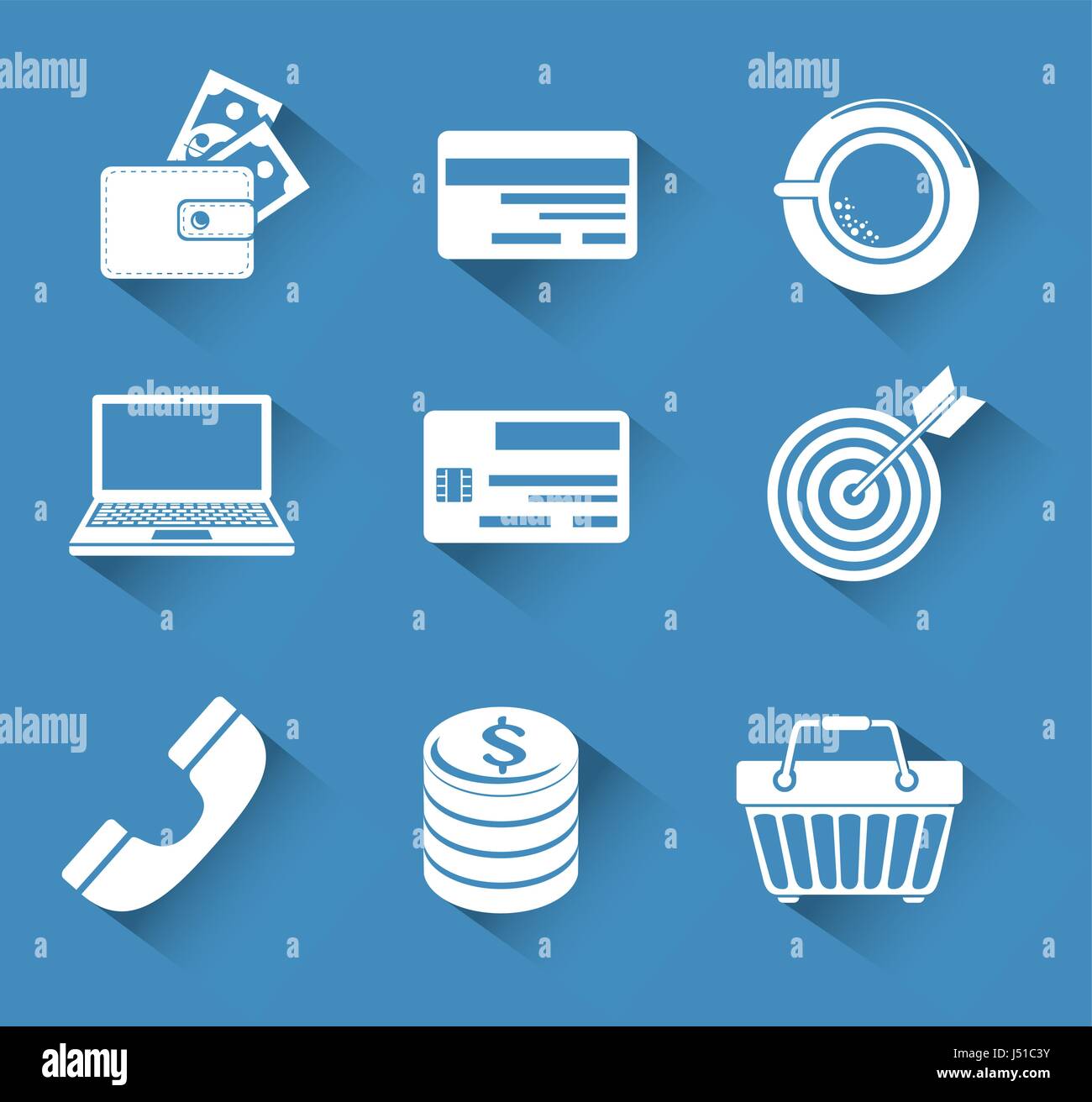 Shopping objects silhouettes design Stock Vector Image & Art - Alamy