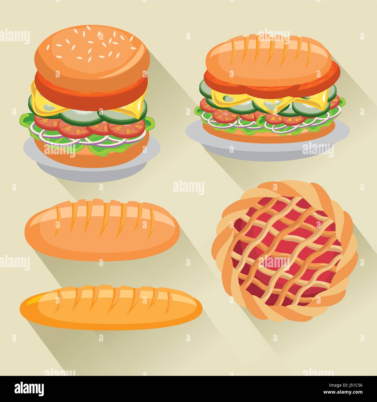 Delicious food design Stock Vector Image & Art - Alamy