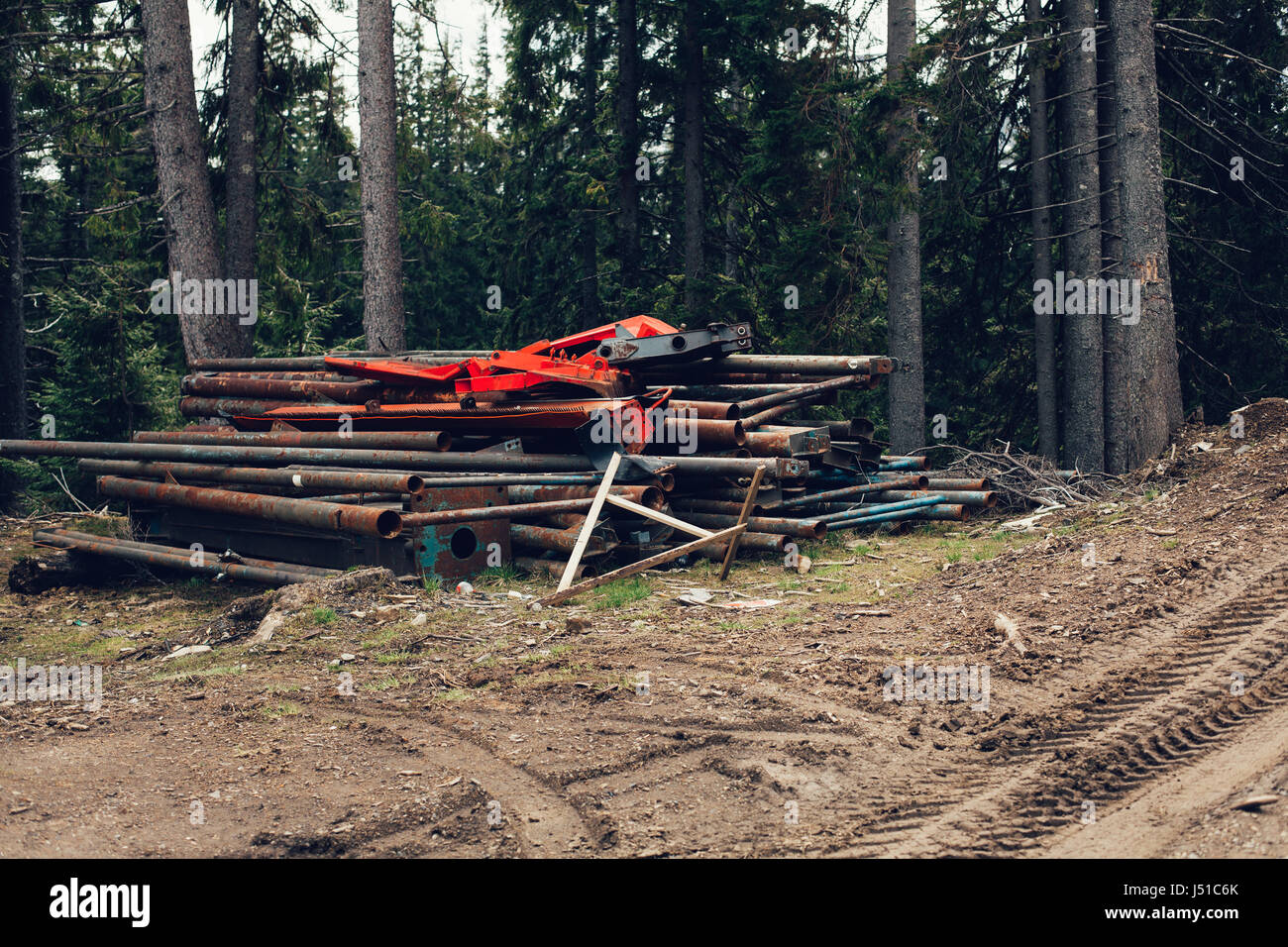 Large rusty pipeline in industrial hi-res stock photography and images ...