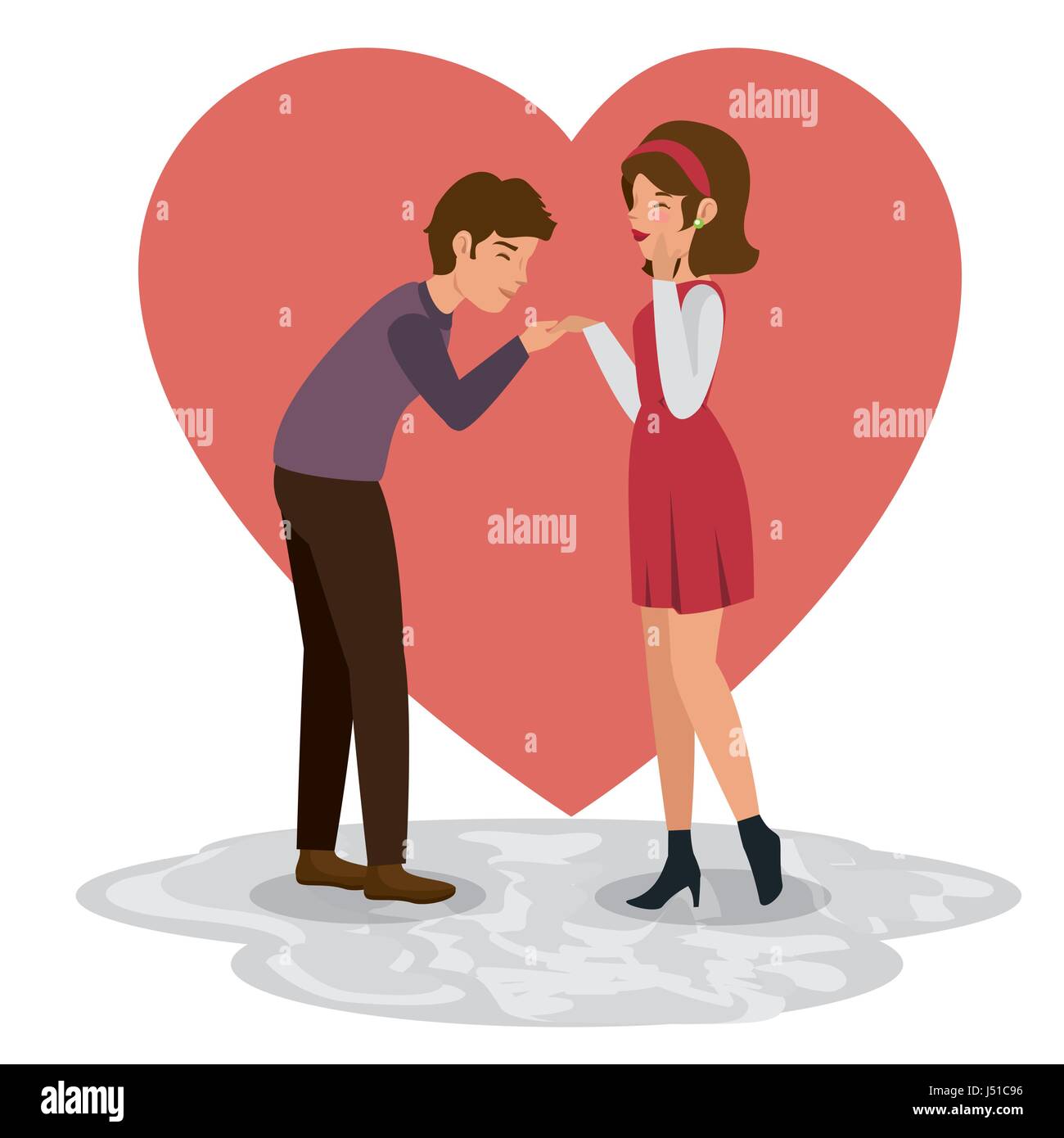 Cute couple design Stock Vector Image & Art - Alamy
