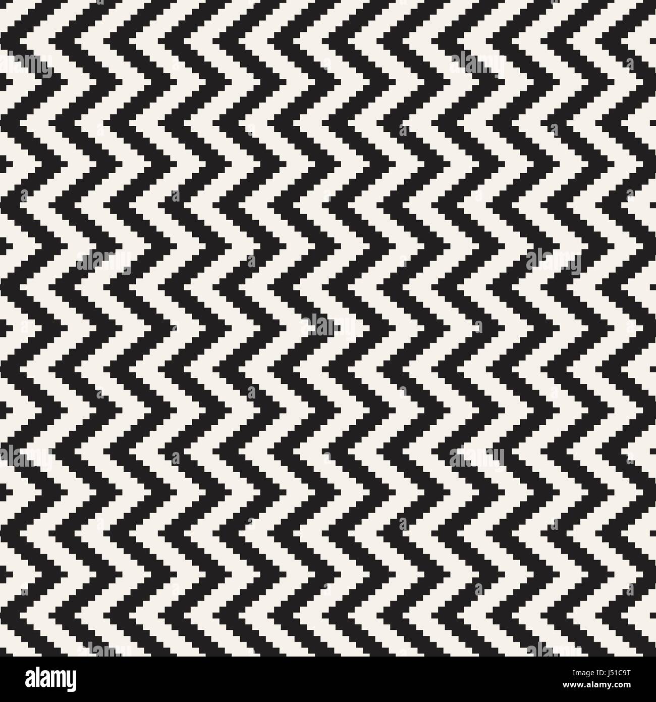 Repeatable geometric grid texture. Vector seamless mesh pattern. Monochrome zigzag edgy lines ...