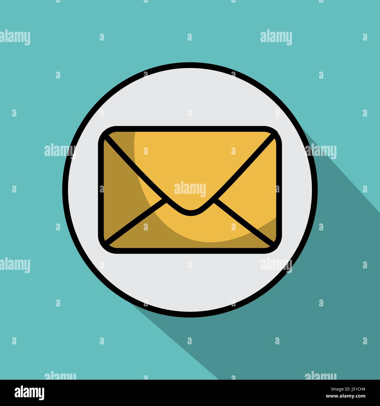 Yellow envelope icon Stock Vector Image & Art - Alamy