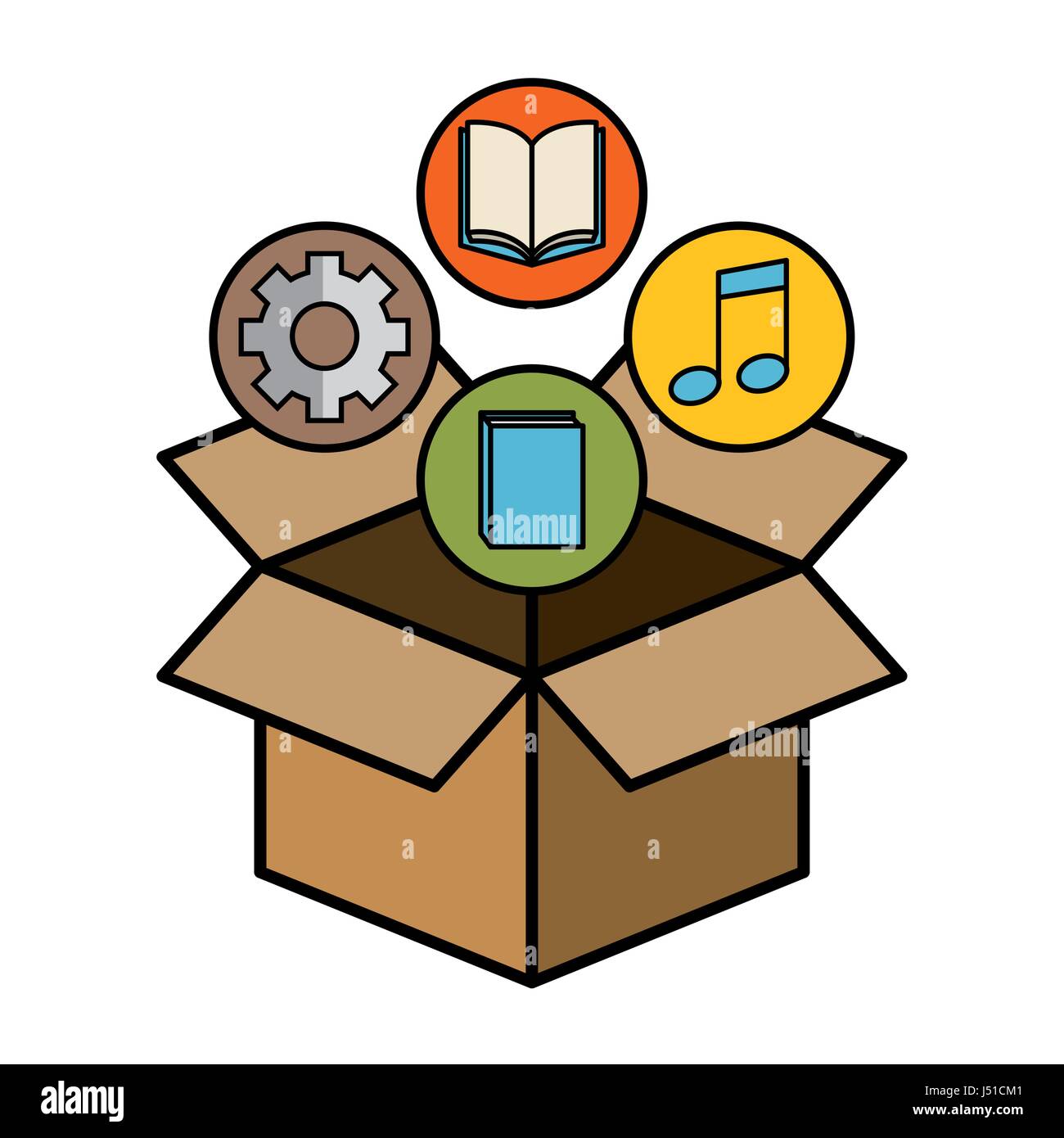 Box and objects design Stock Vector Image & Art - Alamy