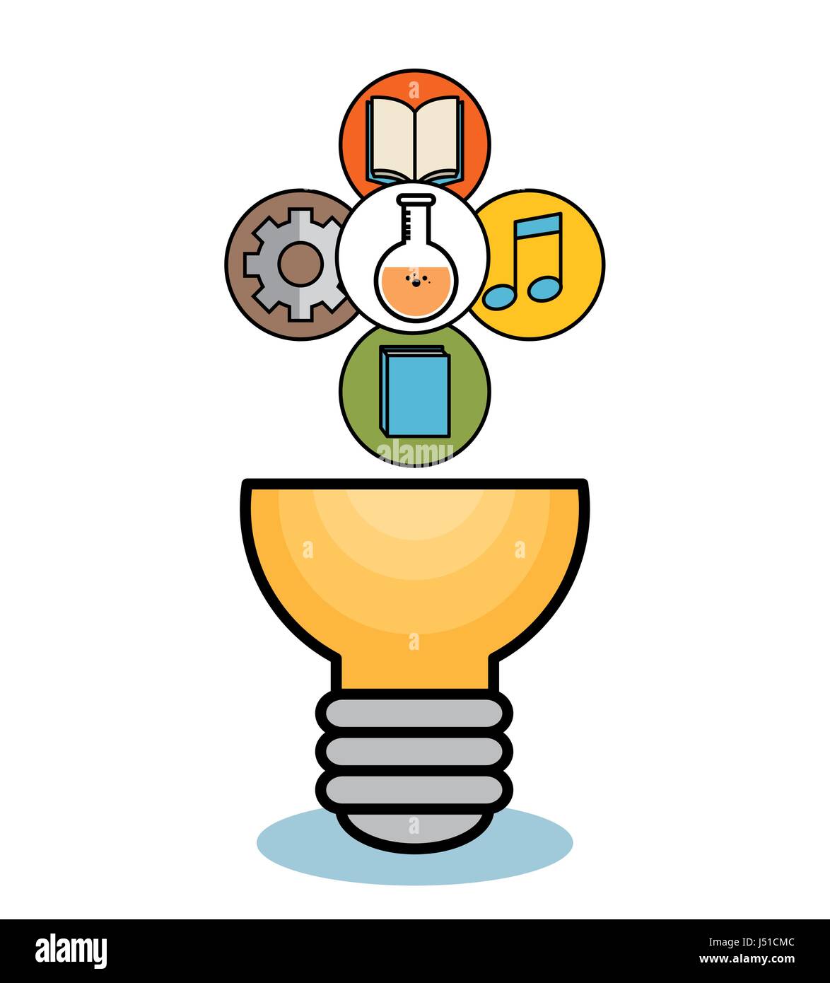 Light bulb and objects design Stock Vector Image & Art - Alamy