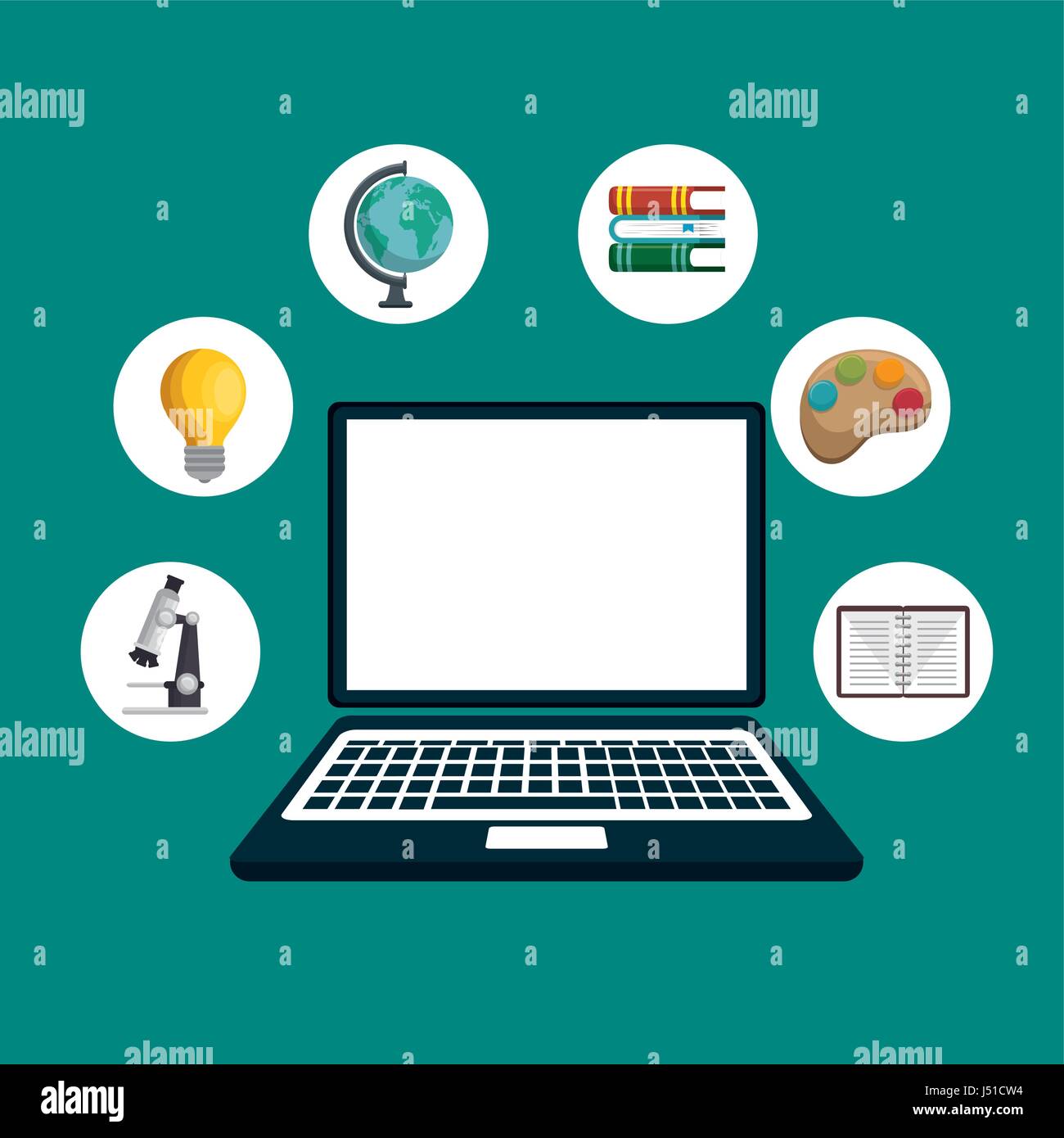 Studying related design Stock Vector Image & Art - Alamy