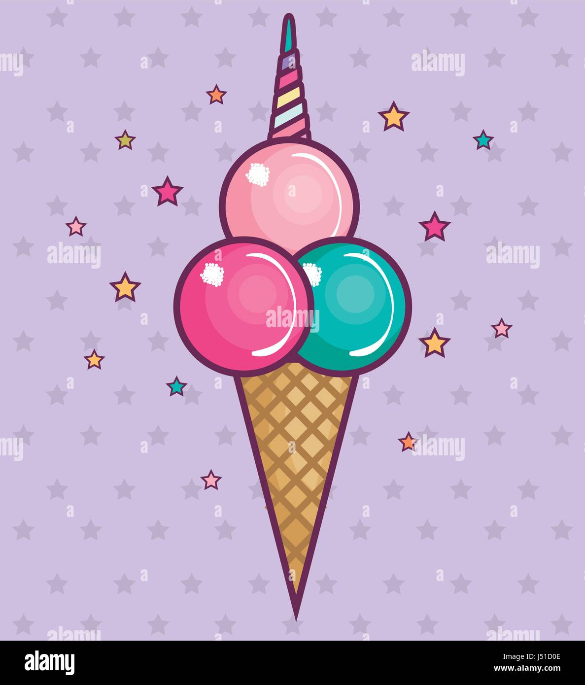 Ice cream cone design Stock Vector Image & Art - Alamy