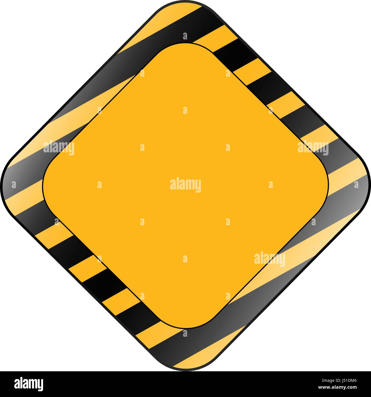 Yellow rhombus road sign isolated on white Stock Vector Image & Art - Alamy