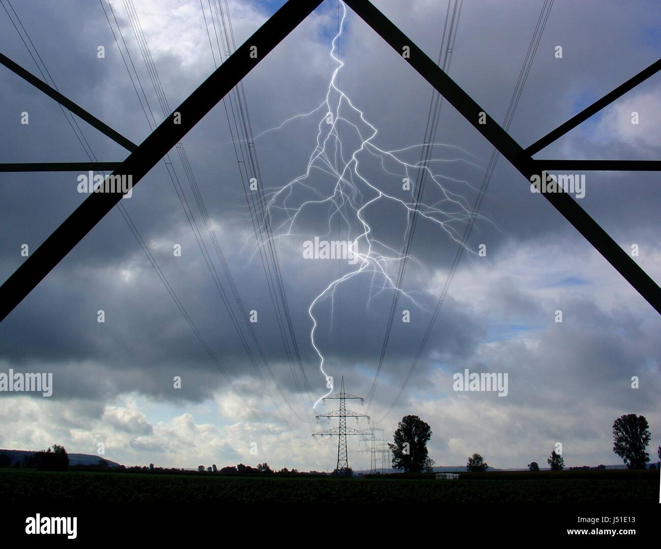 night nighttime evening energy power electricity electric power voltage ...