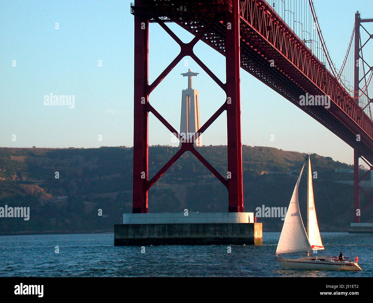monument statue bridge sail suspension bridge portugal sailing ship ...