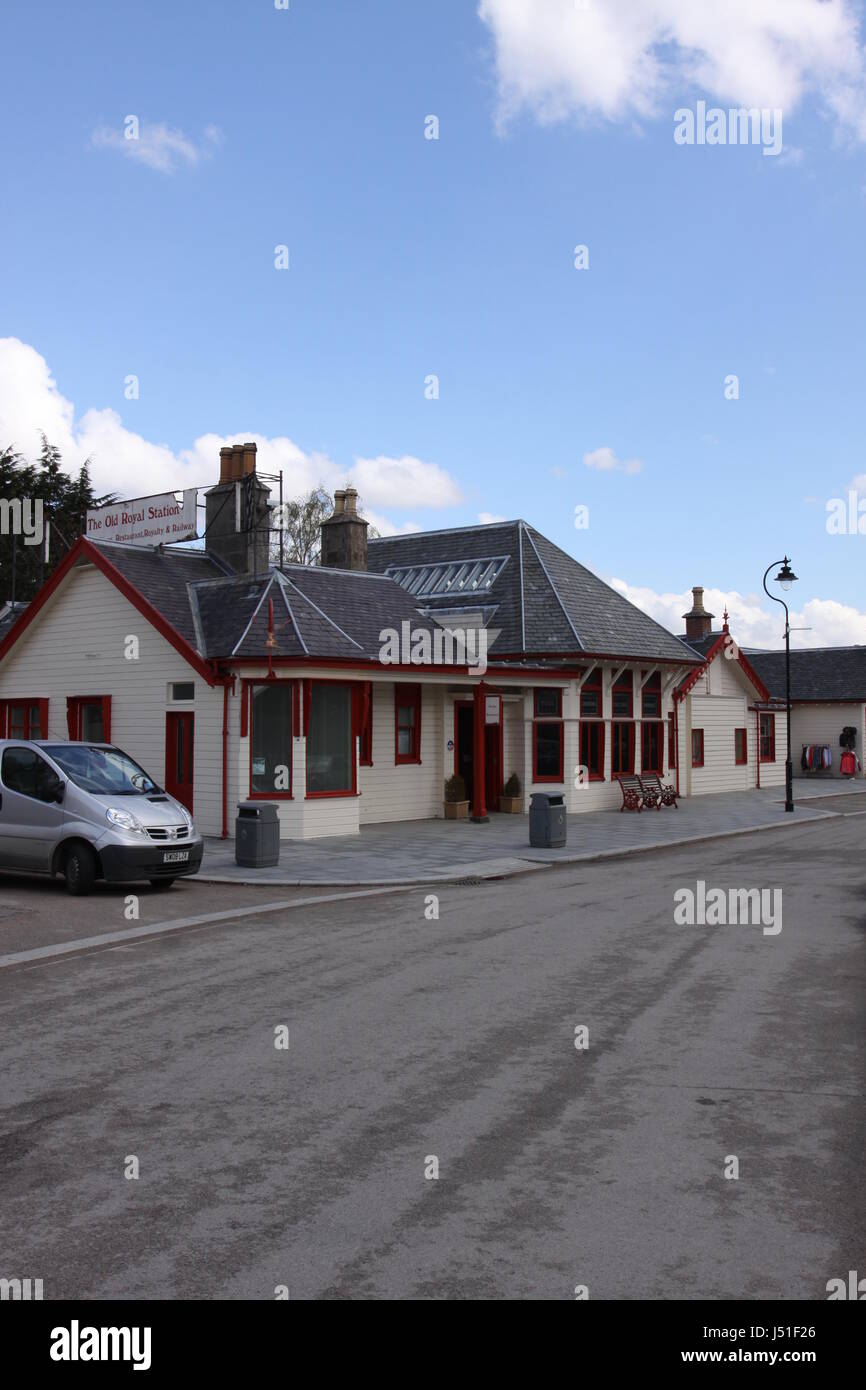 Exterior of the Old Royal Station Ballater Aberdeenshire Scotland May ...