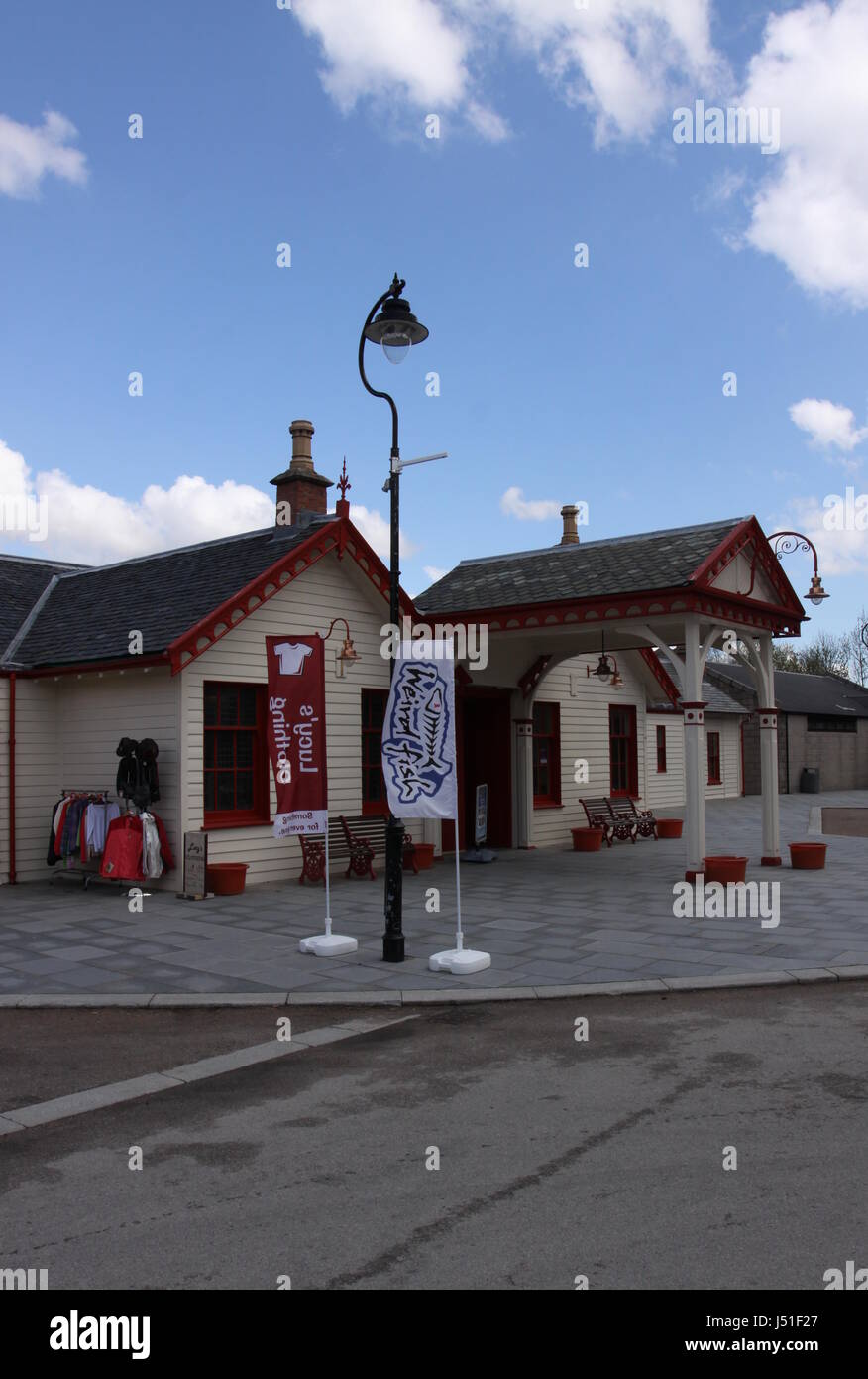 Exterior of the Old Royal Station Ballater Aberdeenshire Scotland May ...