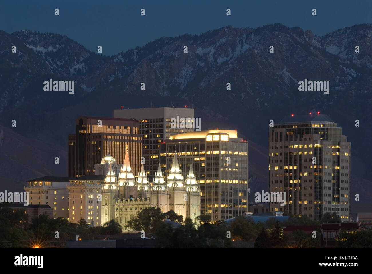 Utah skyline at night hi-res stock photography and images - Alamy