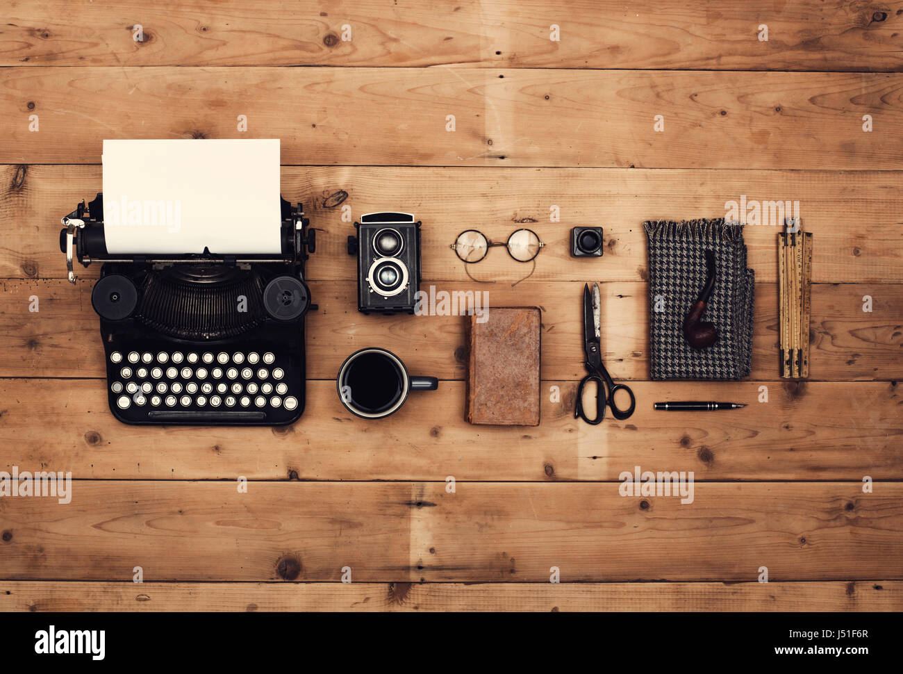 top view retro styled hero header Stock Photo - Alamy