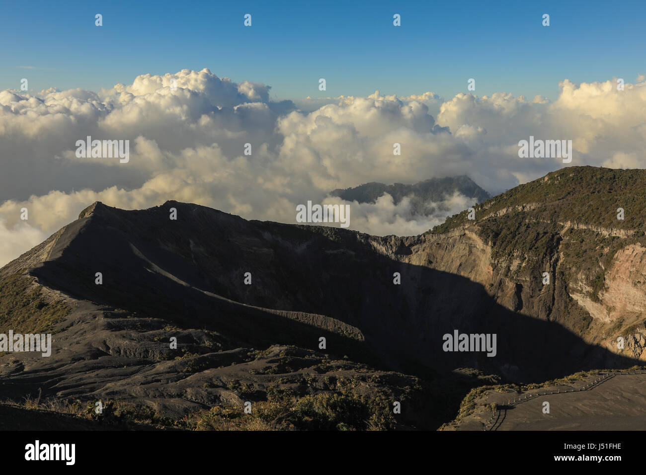 Irazu Volcano near San Jose, Costa Rica, Central America Stock Photo ...