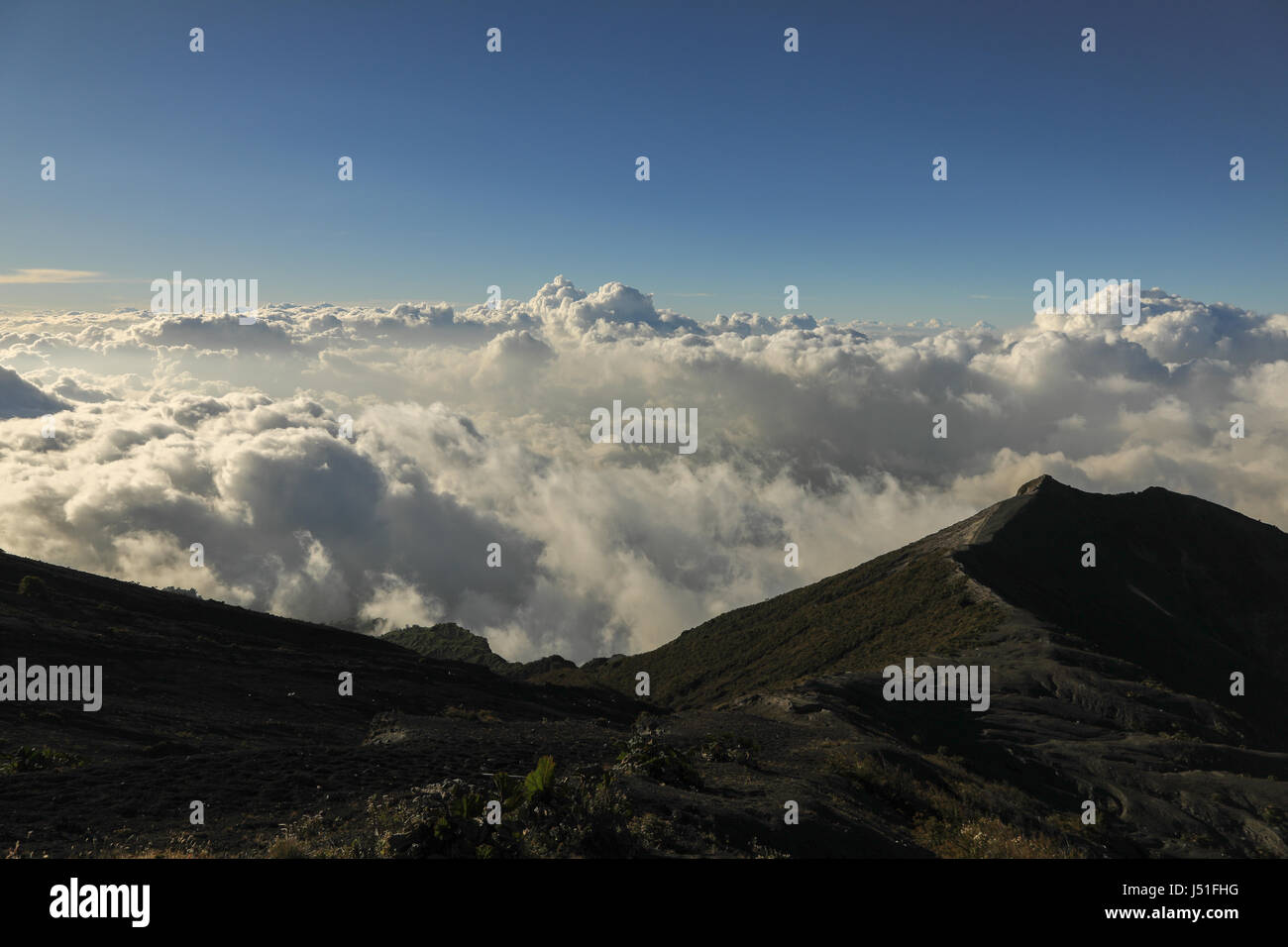 Irazu Volcano near San Jose, Costa Rica, Central America Stock Photo ...