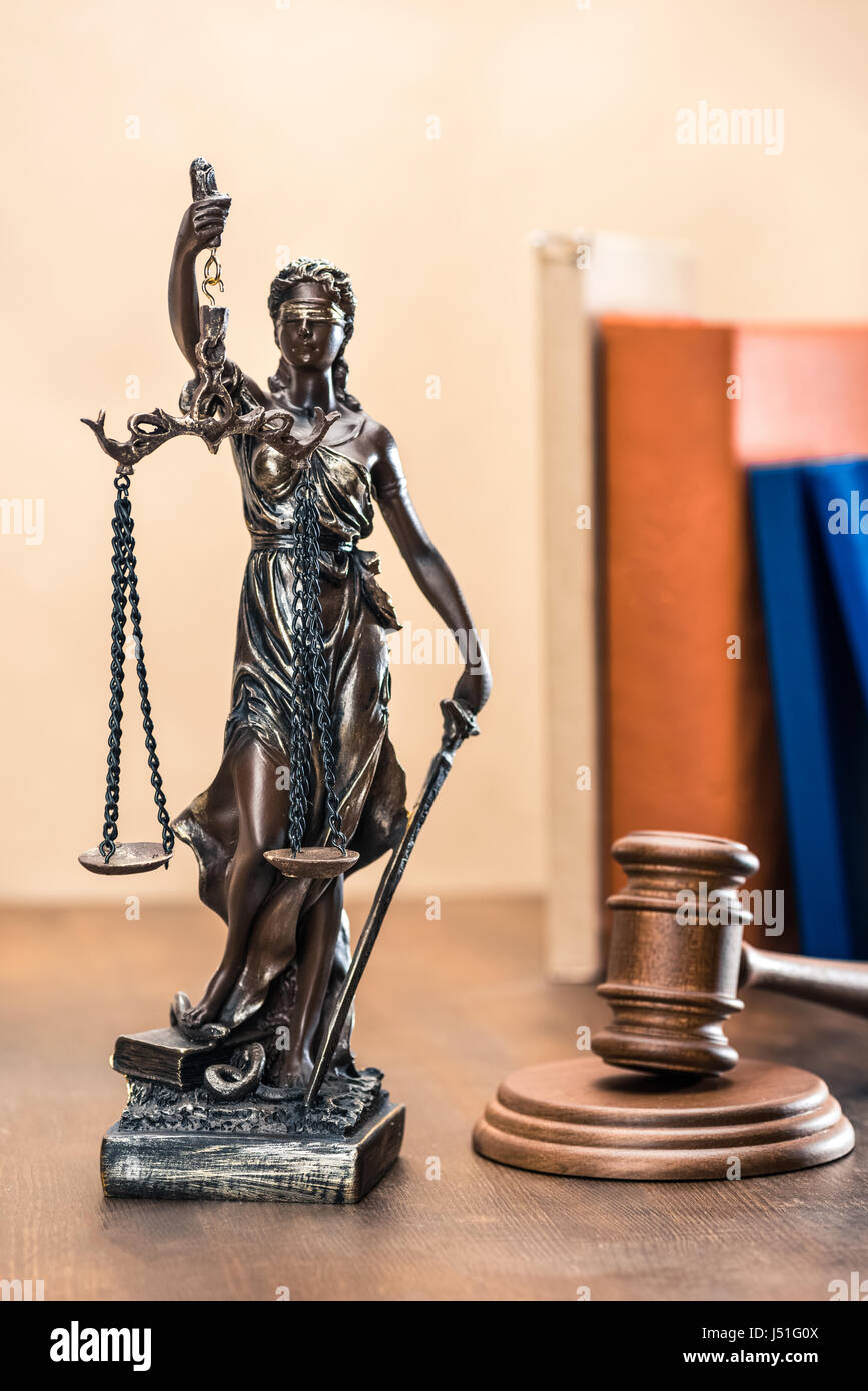 law concept. different objects of lawyer Stock Photo - Alamy