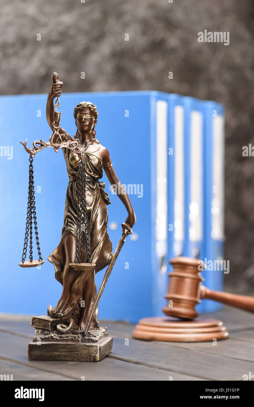 law concept. different objects of lawyer Stock Photo - Alamy