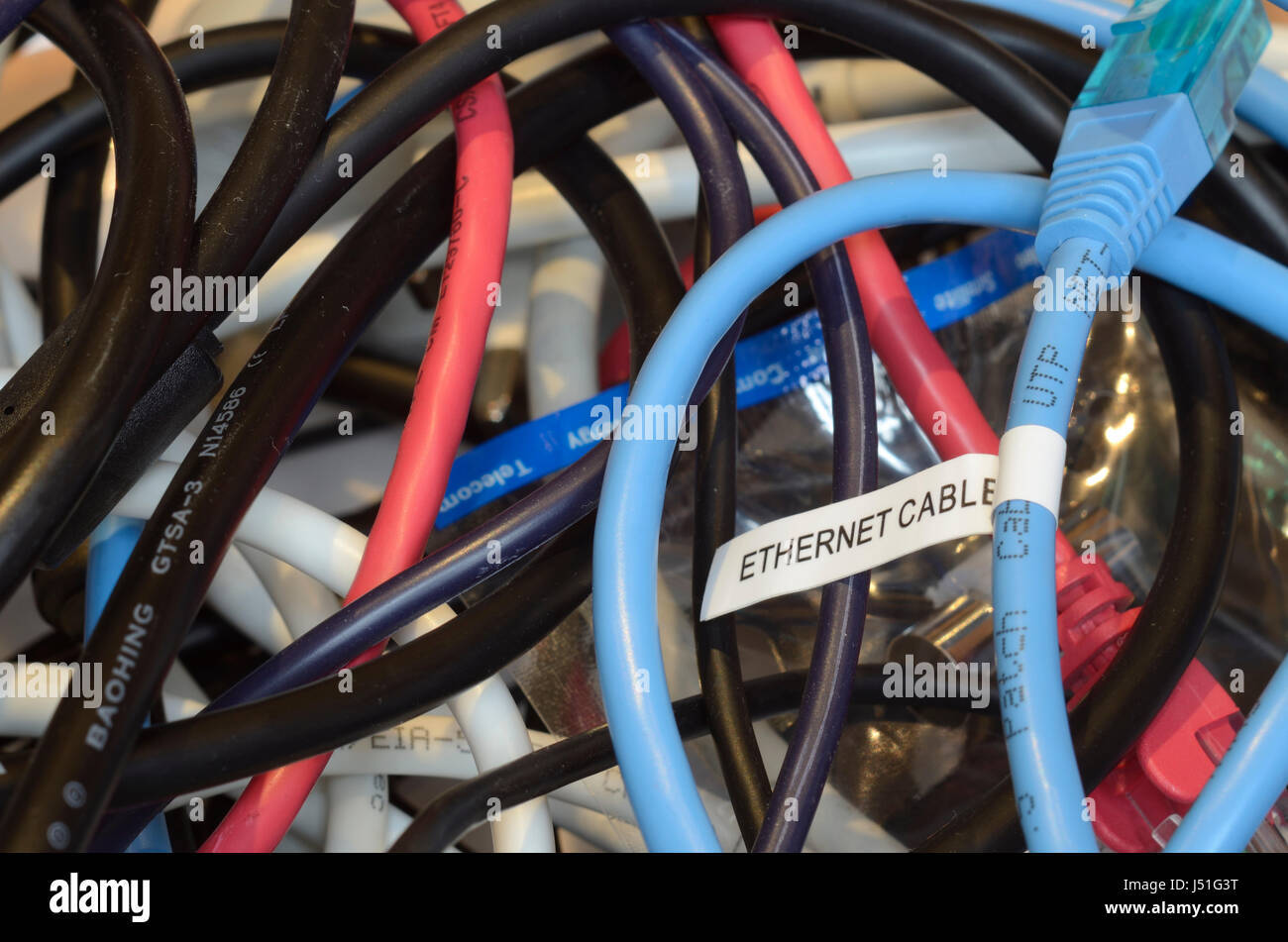 Network cables hi-res stock photography and images - Alamy