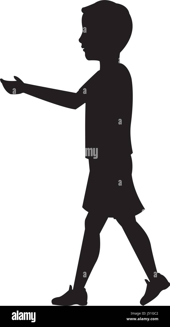 pictogram boy kid male walking Stock Vector Image & Art - Alamy