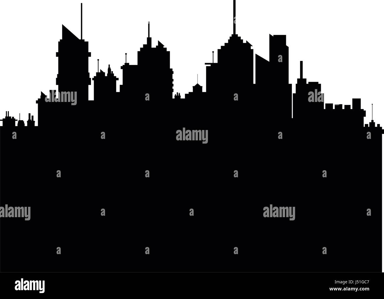 pictogram city landscape building skyscraper Stock Vector Image & Art ...