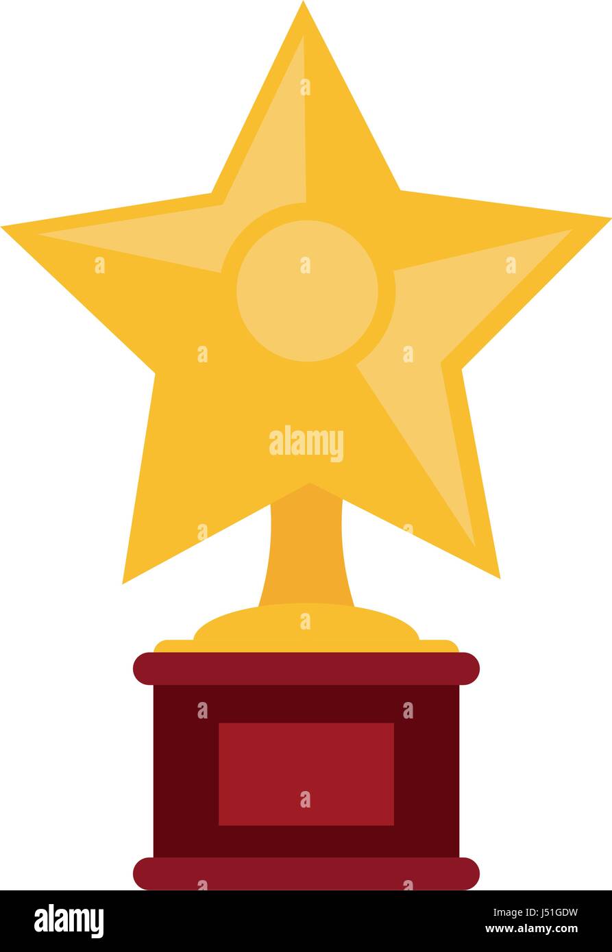 star shape trophy icon image Stock Vector Image & Art - Alamy