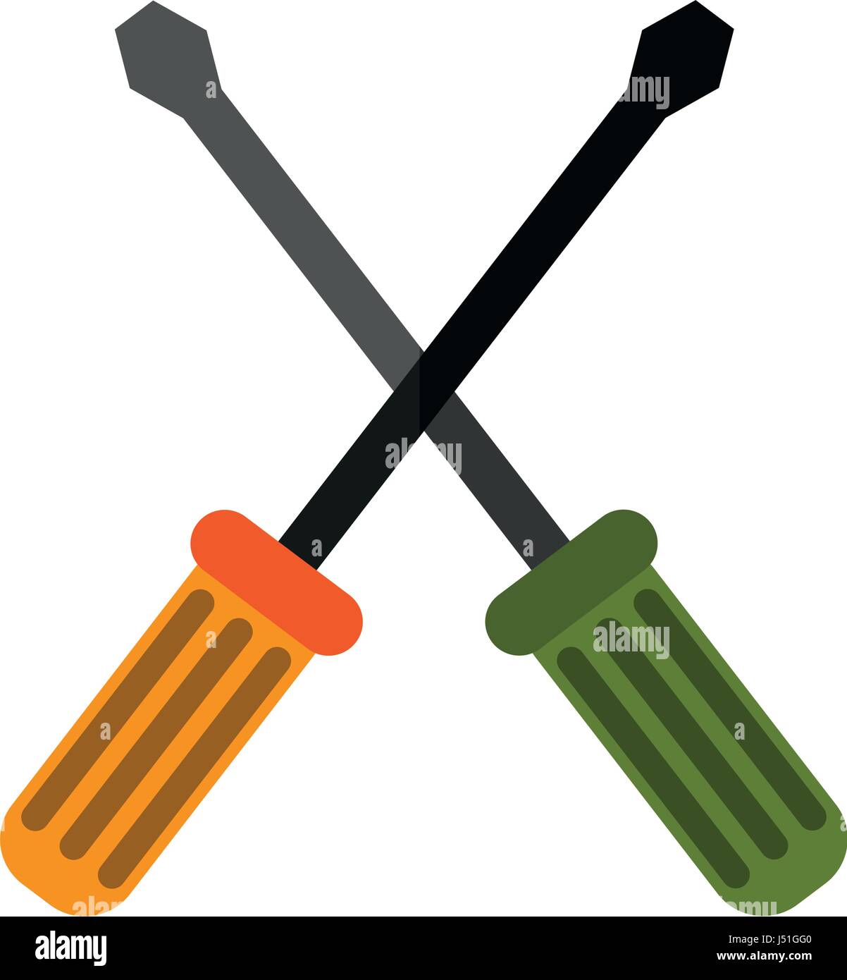 crossed screwdrivers icon image Stock Vector Image & Art - Alamy