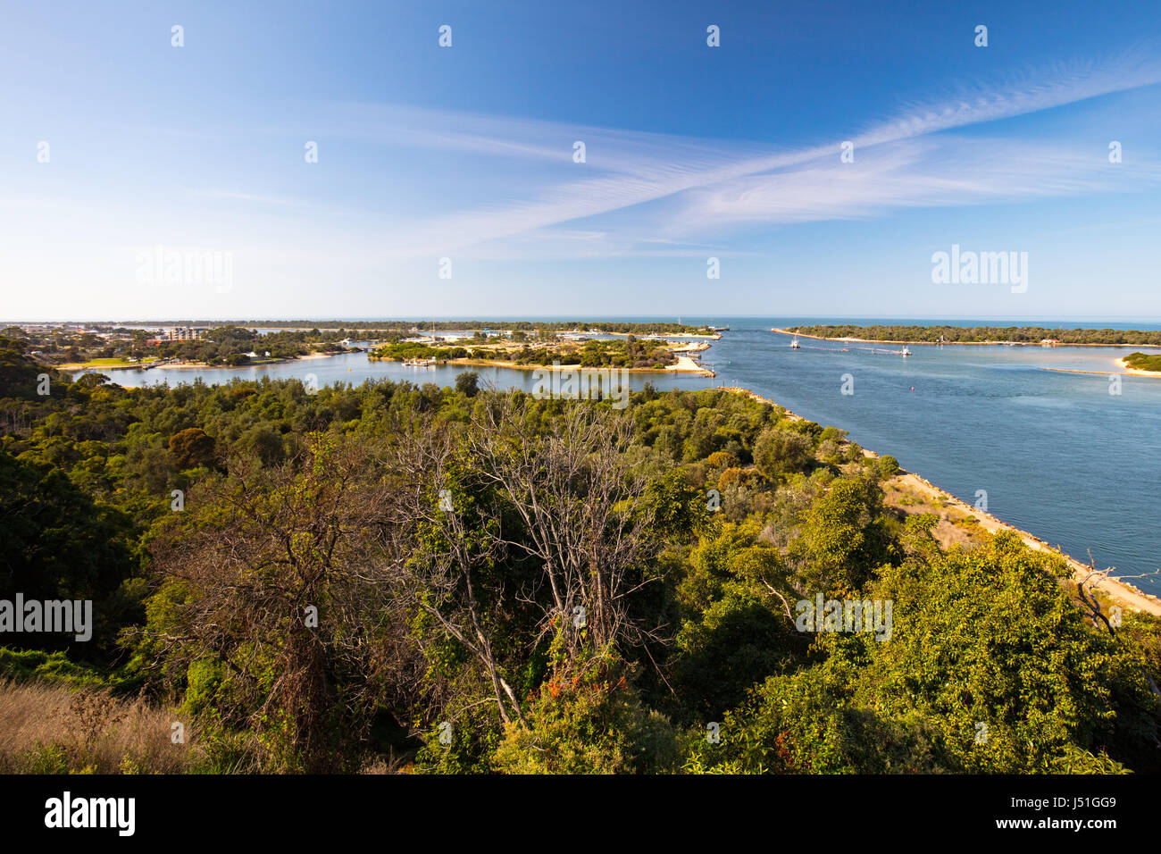 Kalimna Lookout Over Lakes Entrance Stock Photo - Alamy