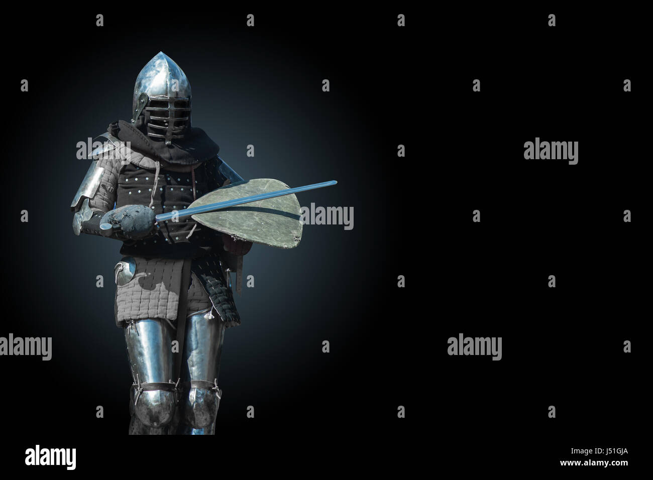 Knight in armour Stock Photo - Alamy