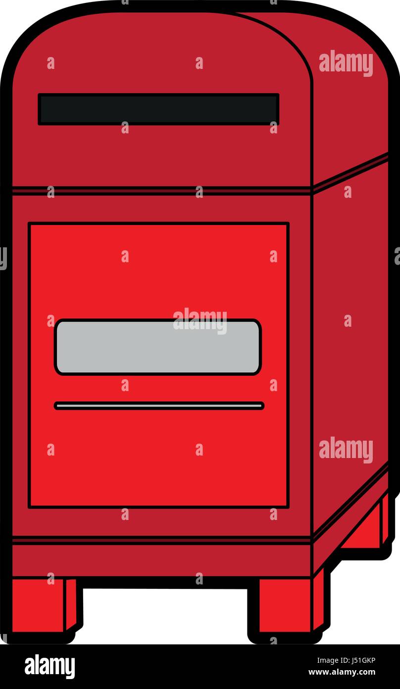 Mailbox icon simple style Stock Vector Images - Alamy