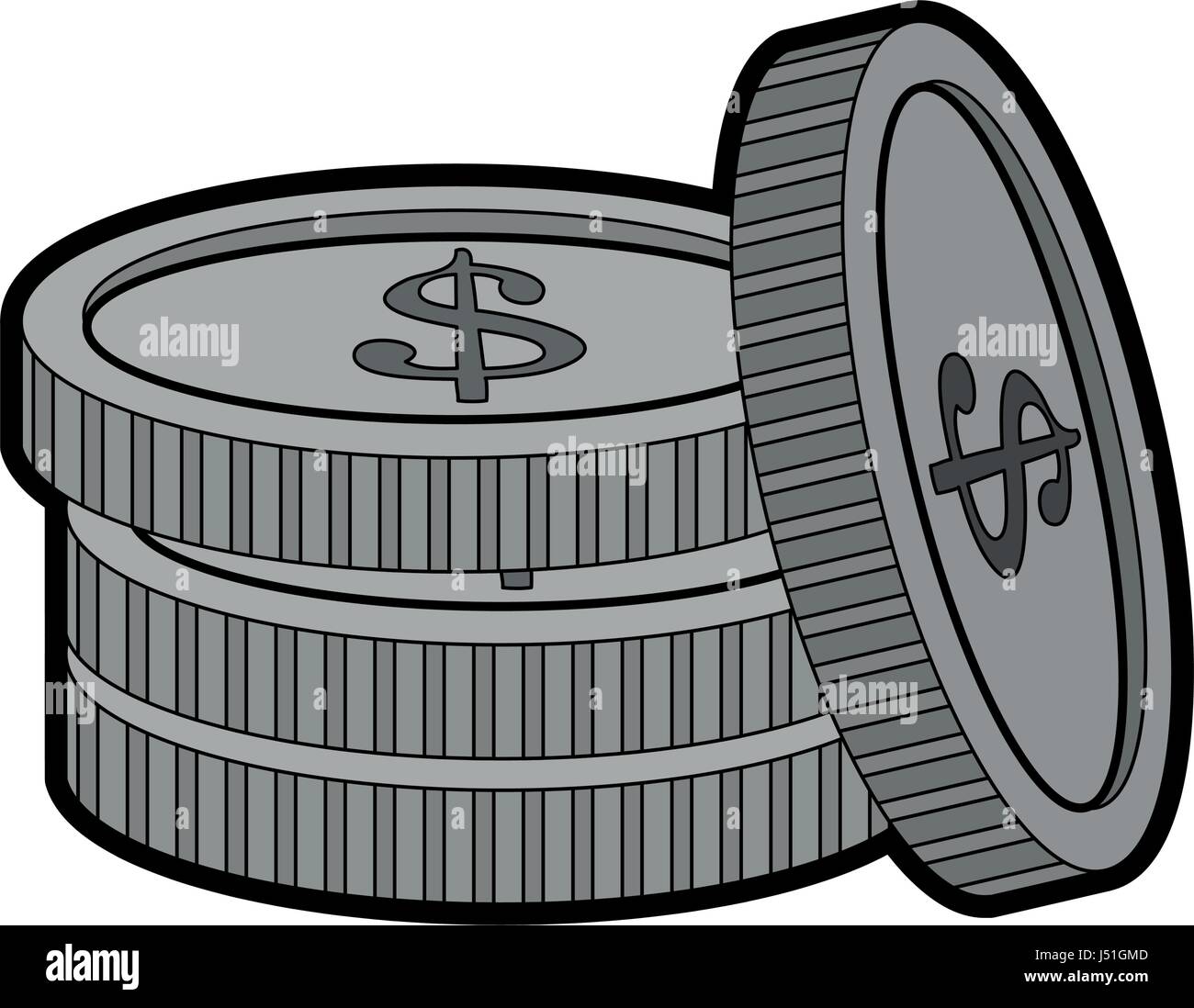 coin stack icon image Stock Vector Image & Art - Alamy