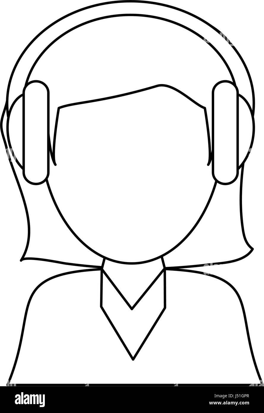 person with headphones icon image Stock Vector Image & Art - Alamy